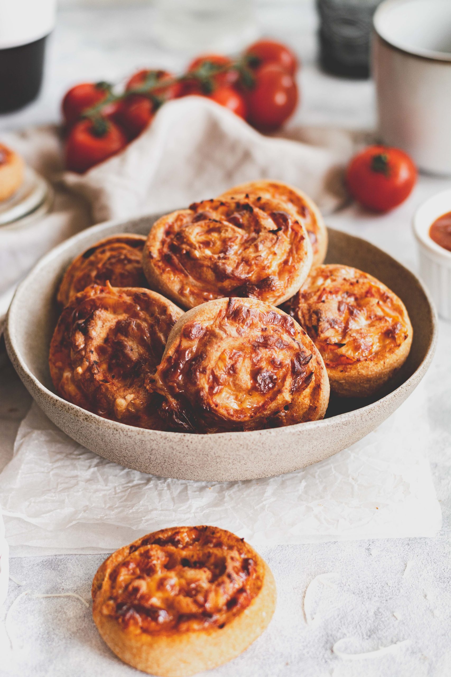 teljes kiőrlésű pizzás csiga egyszerűen - sugarfree dots
