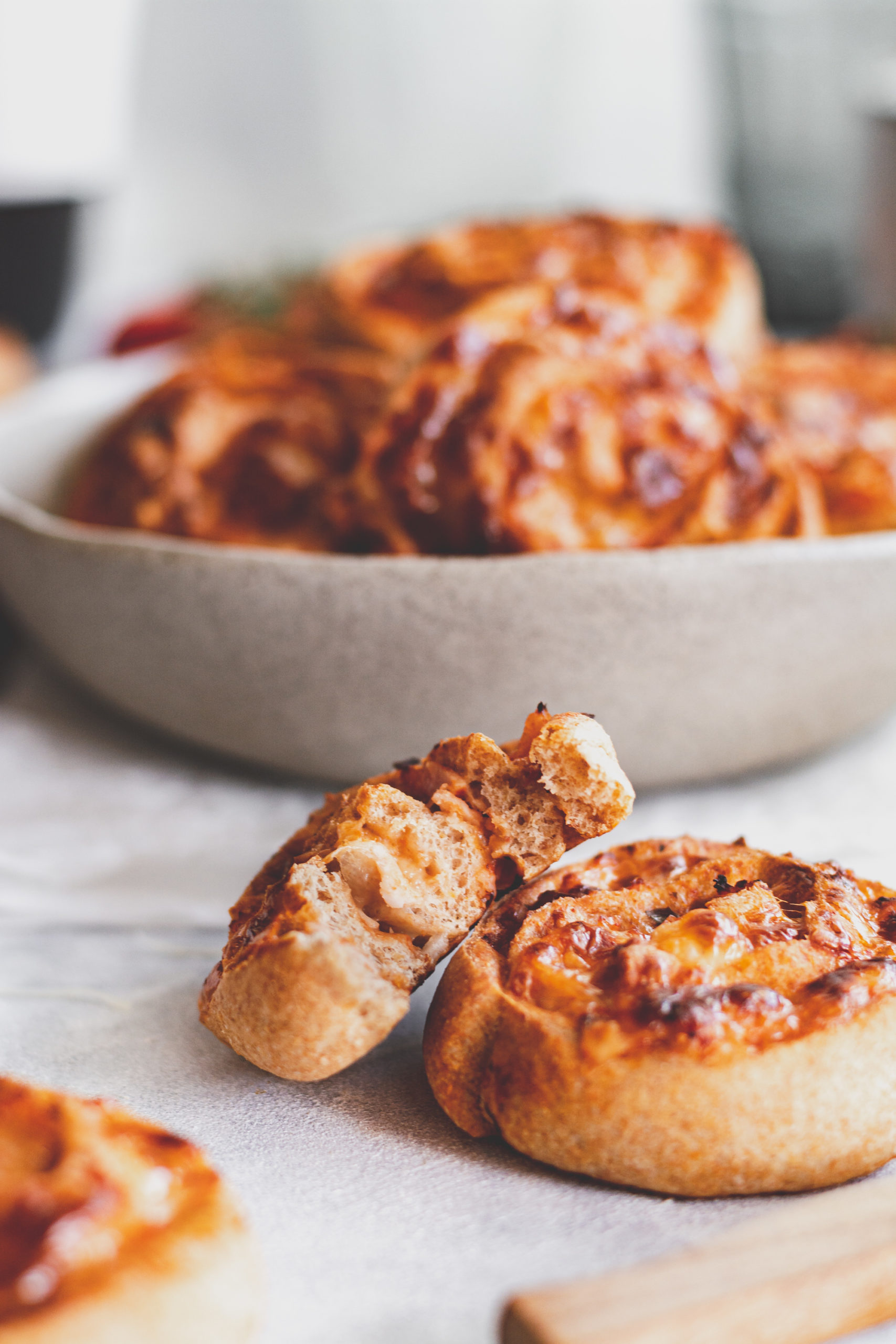 teljes kiőrlésű pizzás csiga egyszerűen - sugarfree dots