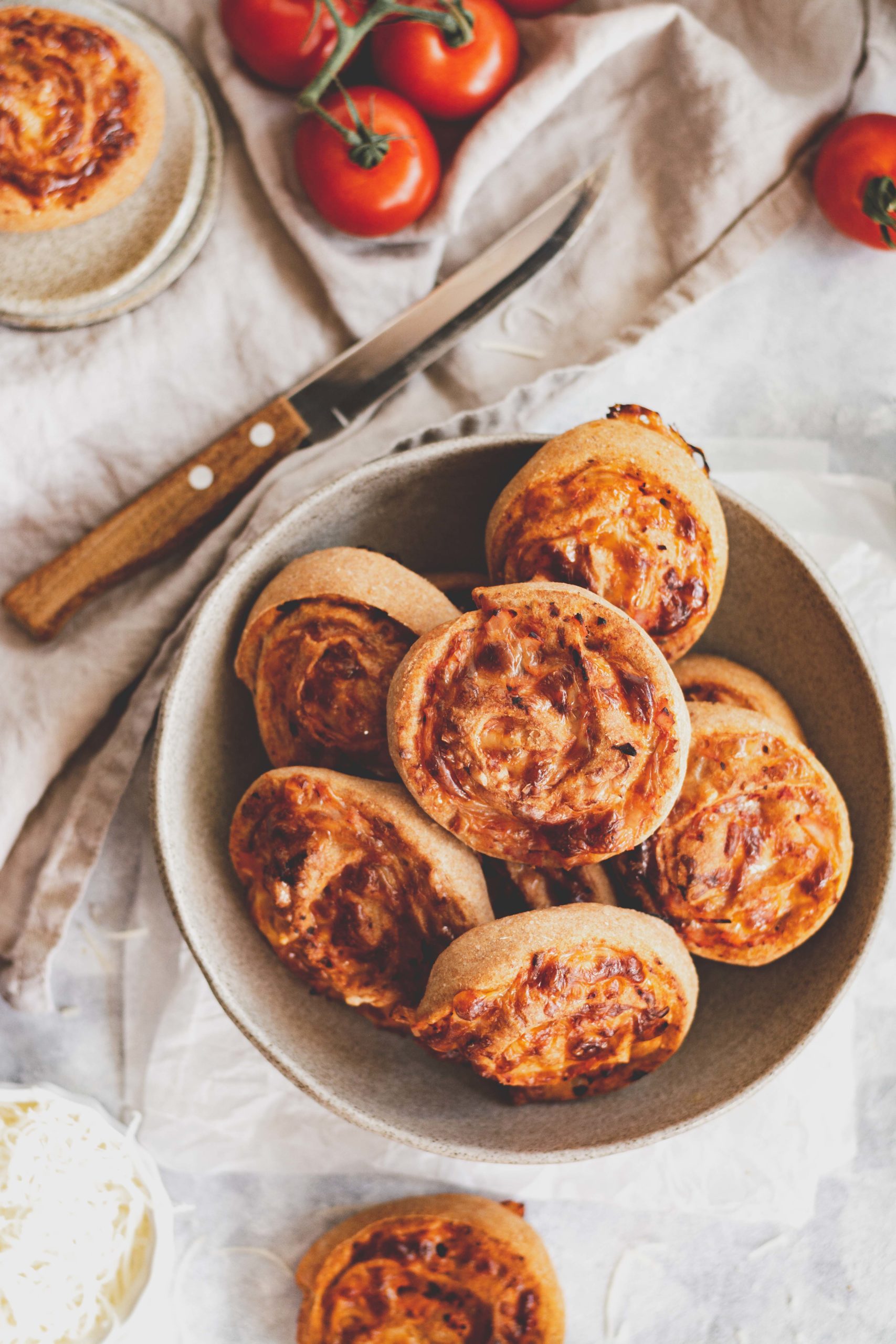 teljes kiőrlésű pizzás csiga egyszerűen - sugarfree dots