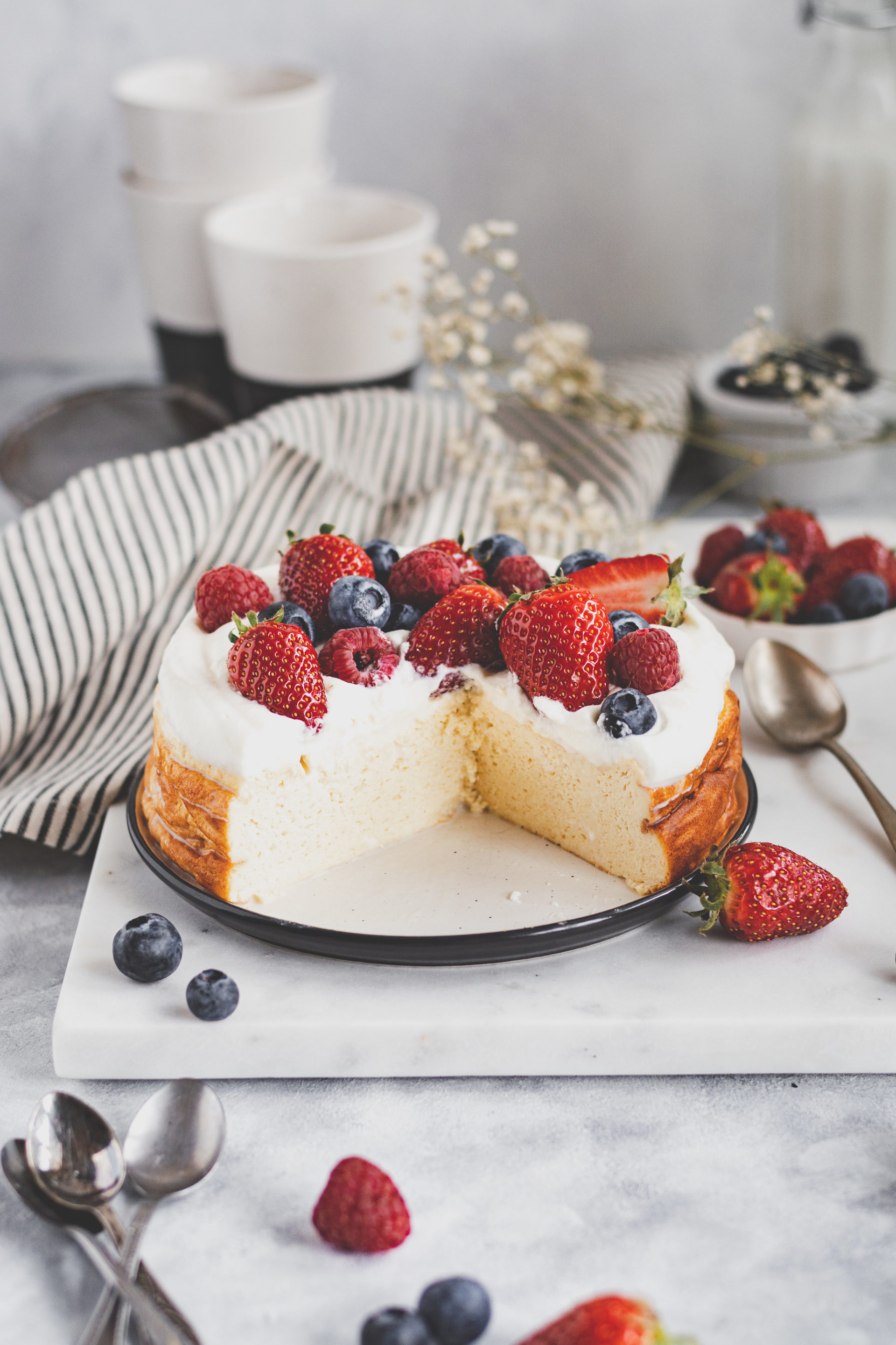 sült joghurttorta cukor- és gluténmentesen - sugarfree dots